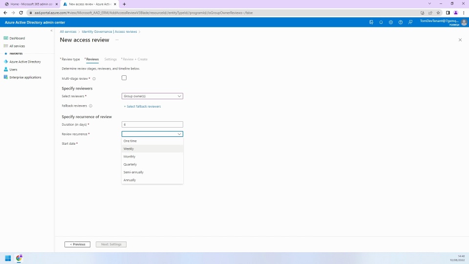Azure Active Directory Access Reviews for Microsoft 365 Groups
