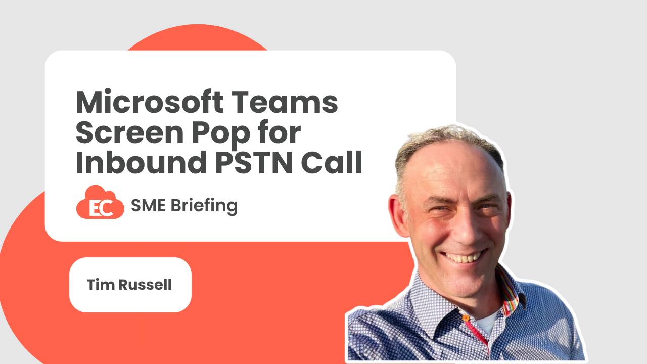 Microsoft Teams Screen Pop for inbound PSTN Call