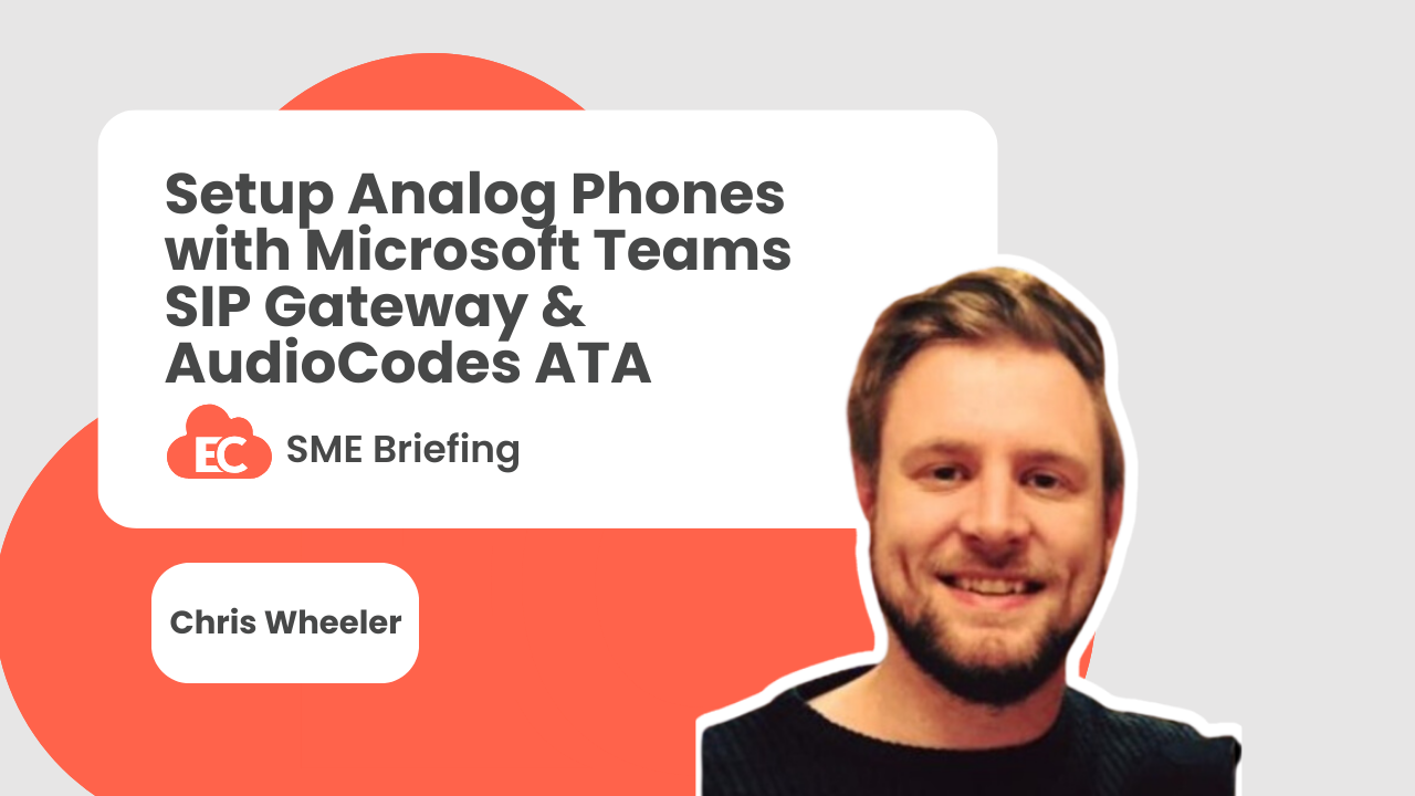 Setup Analog Phones with Microsoft Teams SIP Gateway and AudioCodes ATA