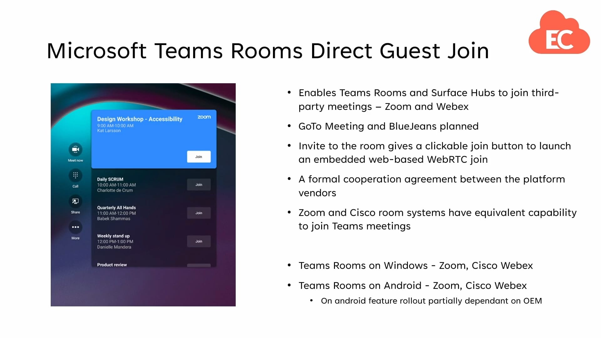 Microsoft Teams Rooms Direct Guest Join and Cloud Video Interop